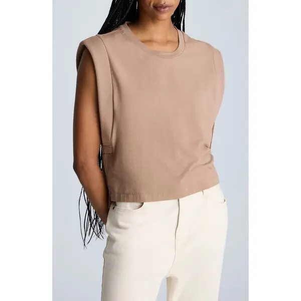 KENNETH COLE High-low Hem Tank Top - Chai