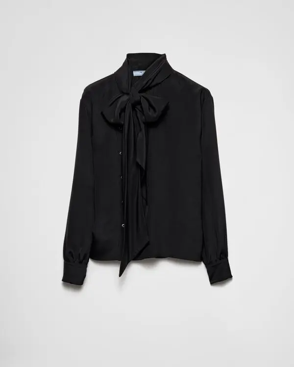 Prada Marocain Shirt - Black