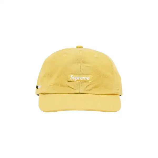 Supreme Cordura Denim Small Box 6-Panel Cap - Yellow | Editorialist
