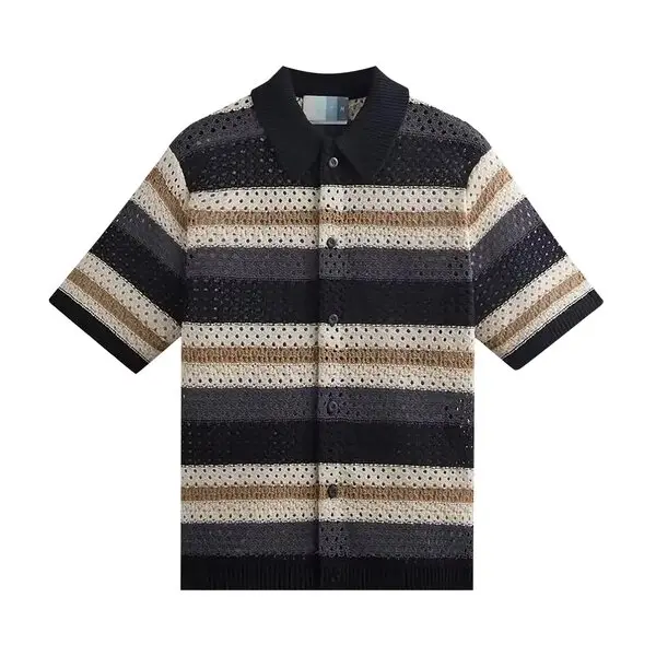 Kith Thompson Crochet Button Down Shirt - Multicolor