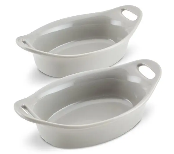 RACHAEL RAY Solid Glazed Ceramics Au Gratin Set