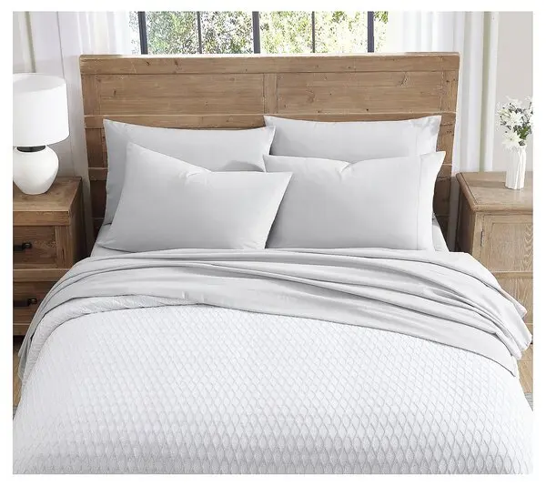 Tahari Home Solid Microfiber 6pc Sheet Set, Kin G