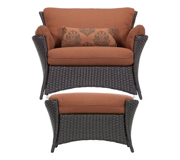 CAMBRIDGE Corrolla Allure 2-piece Wicker Set Wi Th Ottoman