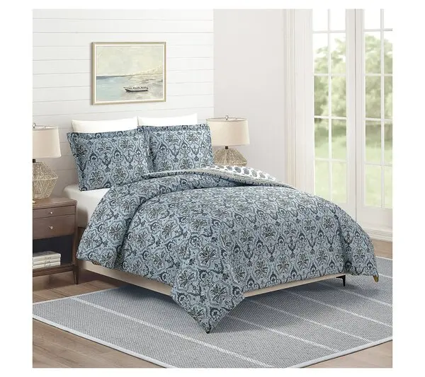 SPARTINA 449 Hamilton 3-piece Full/queen Comfor Ter Set