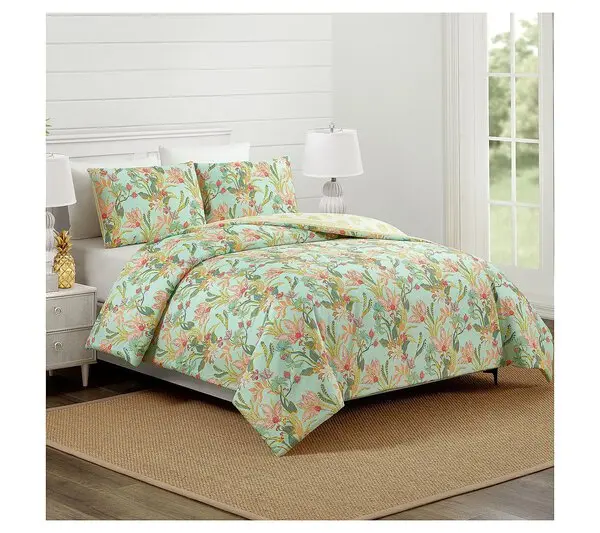 SPARTINA 449 Queenie Tropical 3pc King Comforte R Set