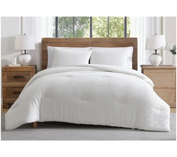 Tahari Home Rosie Crinkle Cotton Comforter Set, King