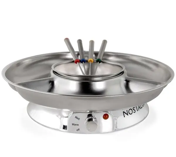 NOSTALGIA 10-ounce Electric Fondue Party Set