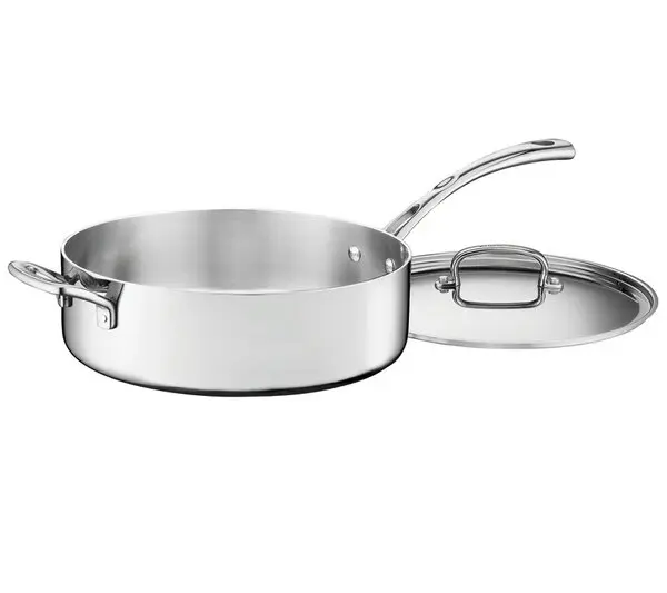 CUISINART 5.5-quart Saute Pan With Helper Handl E & Cover