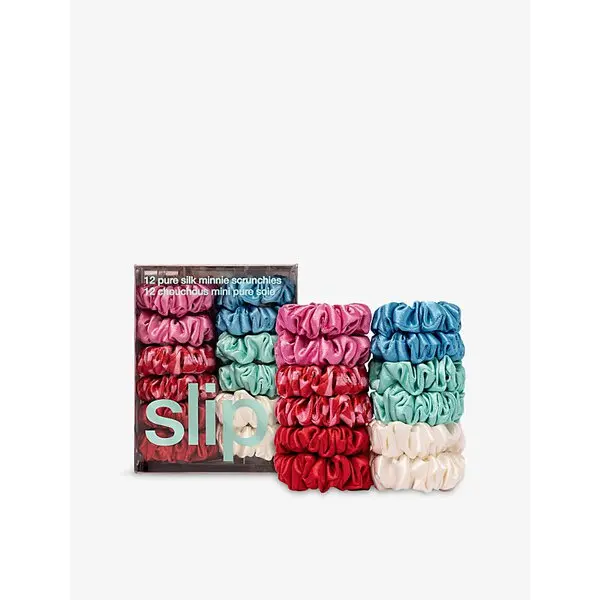 Slip Mini Silk Scrunchies Pack Of 12