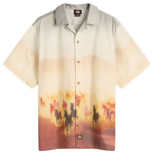 Dickies Running Wild Vacation Shirt - Oak Buff