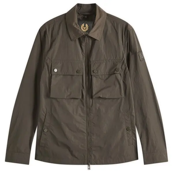 Belstaff Alpha Nylon Tourer Overshirt - Army Olive
