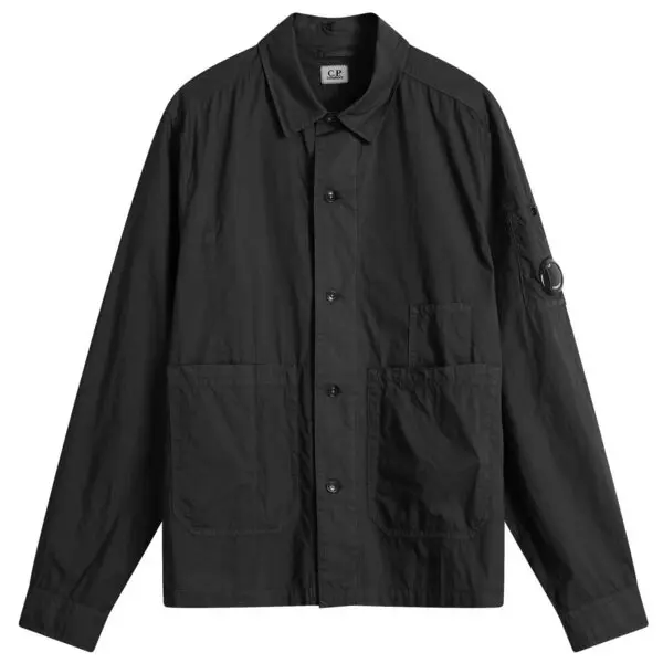C.P. COMPANY Arm Lens Overshirt - Black