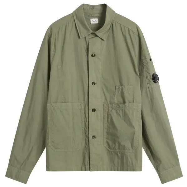 C.P. COMPANY Arm Lens Overshirt - Thyme