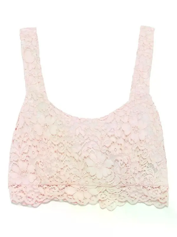 A PAPER KID Corded-lace Top - Pink