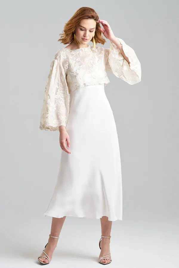 Natori Couture Piña Embroidered Top