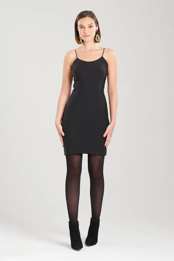 Natori Crepe Mini Slip Dress