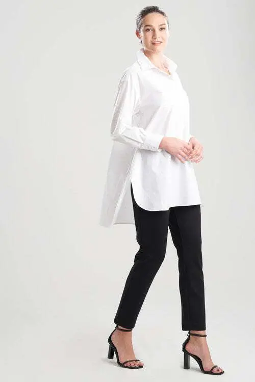 Natori Cotton Poplin Oversized Shirt