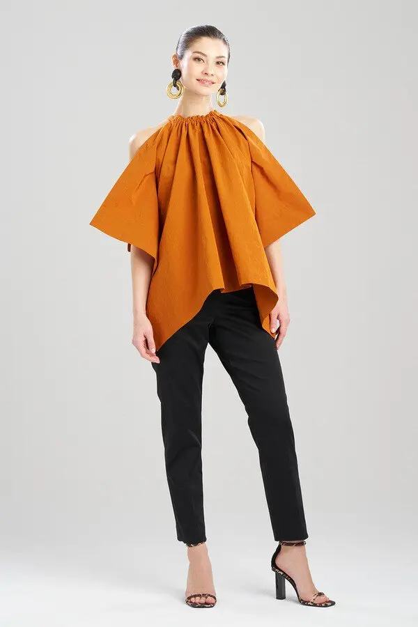 Natori Taffeta Handkerchief Top - Neutral