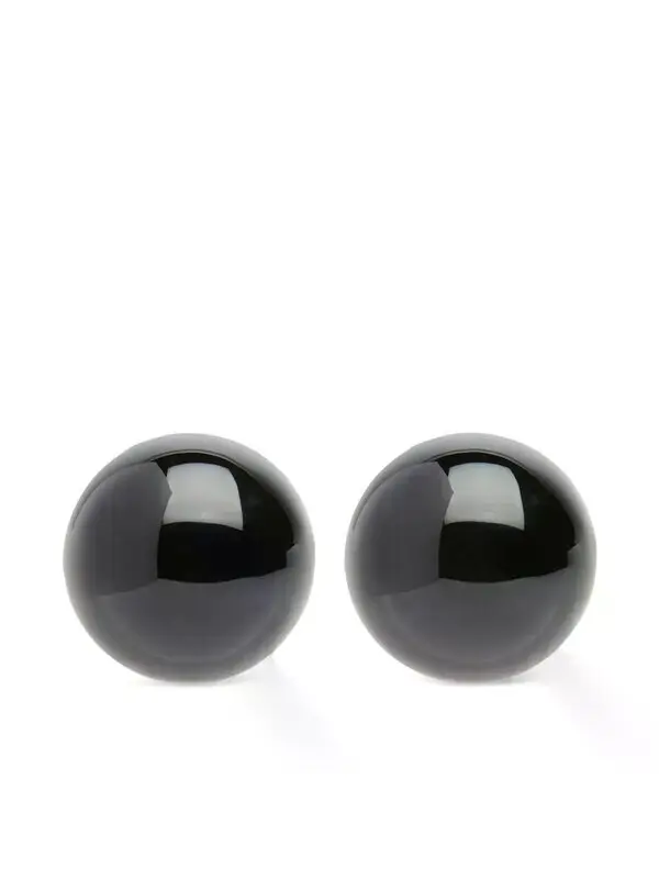 Nina Ricci Lacquered Sphere Clip-on Earrings