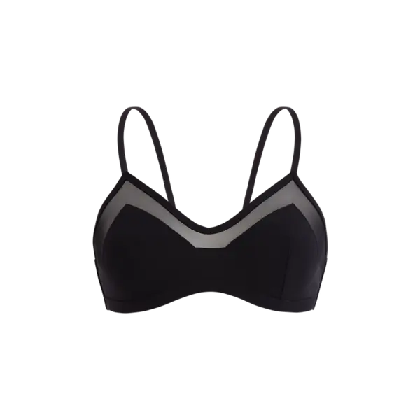 Vilebrequin Solid Bikini Top With Adjustable Straps - Black