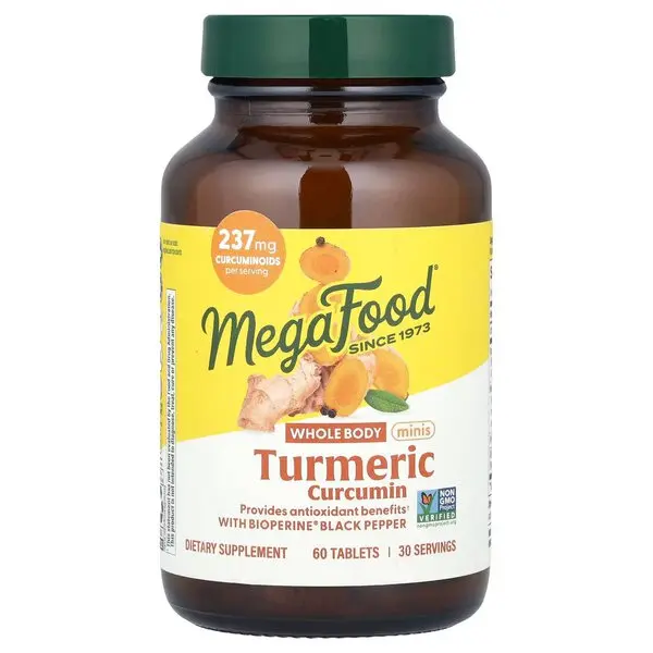 MEGAFOOD Turmeric Curcumin Minis Whole Body 60 Tablets