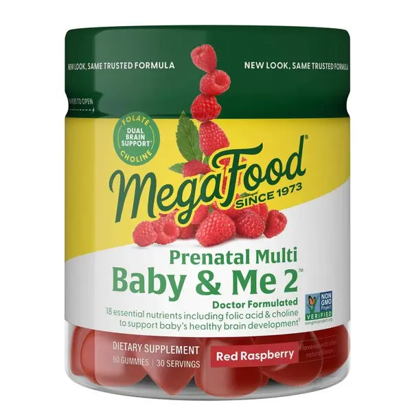 MEGAFOOD Baby & Me 2 Prenatal Multi Gummies 60 Gummies