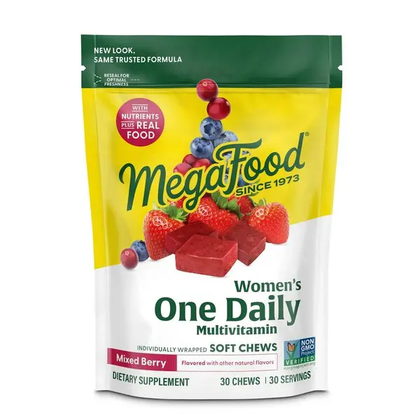 MEGAFOOD One Daily Multivitamin Soft Chews Mixed Berry Flavor 30 Soft Chews