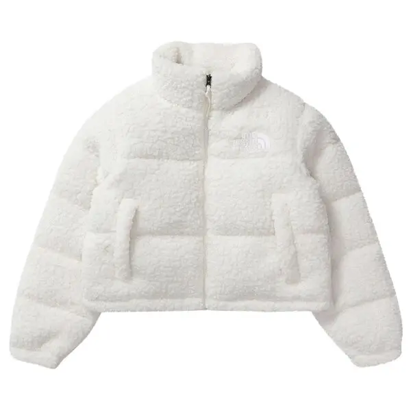 The North Face High Pile Nuptse Jacket - White