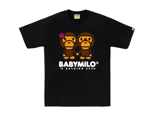 BAPE Sakura Baby Milo Tee Shirt - Black