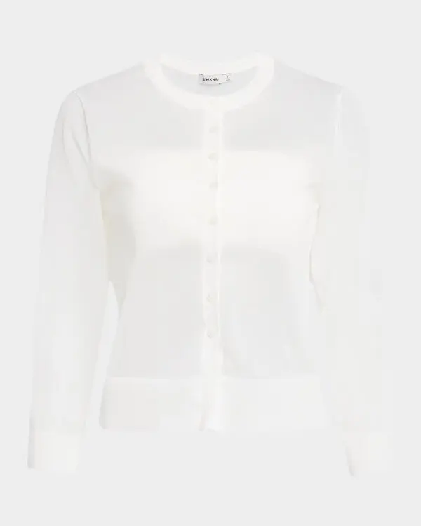 Simkhai Rachel Fineknit Cardigan - Ivory