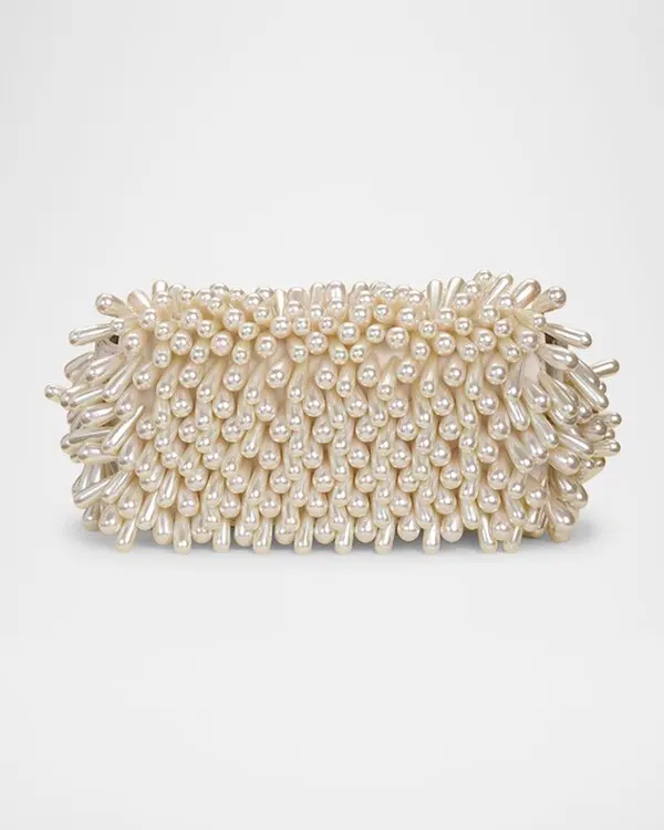 Cult Gaia Perla Beaded Shoulder Bag