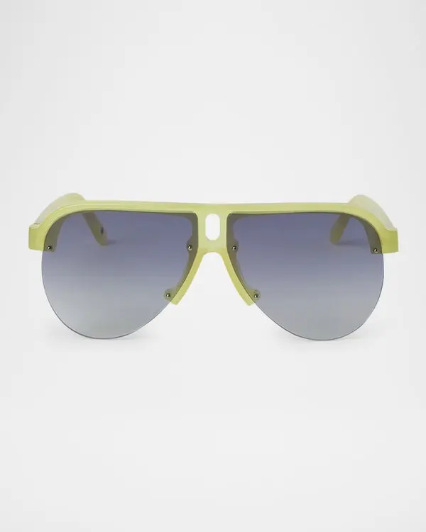 Palm Angels Trinity Aviator Sunglasses - 11809yellow Gradient Black
