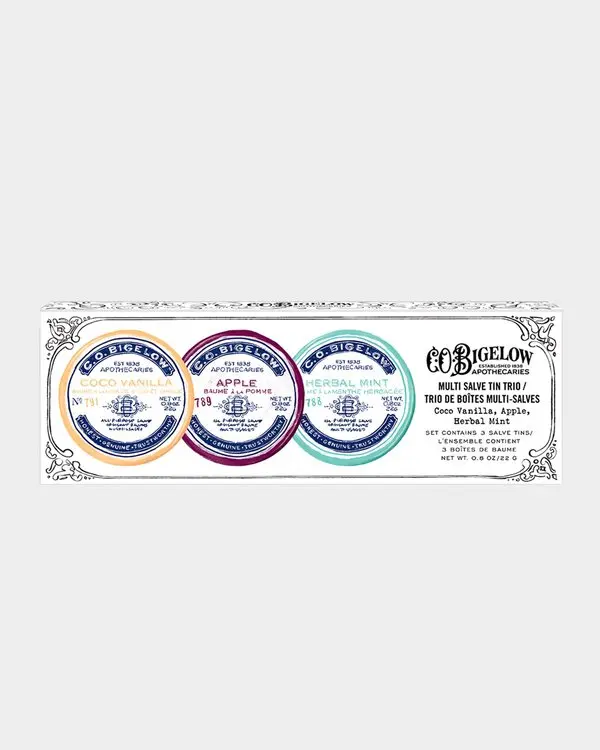 C.O. BIGELOW Lip Salve Tin Trio Set