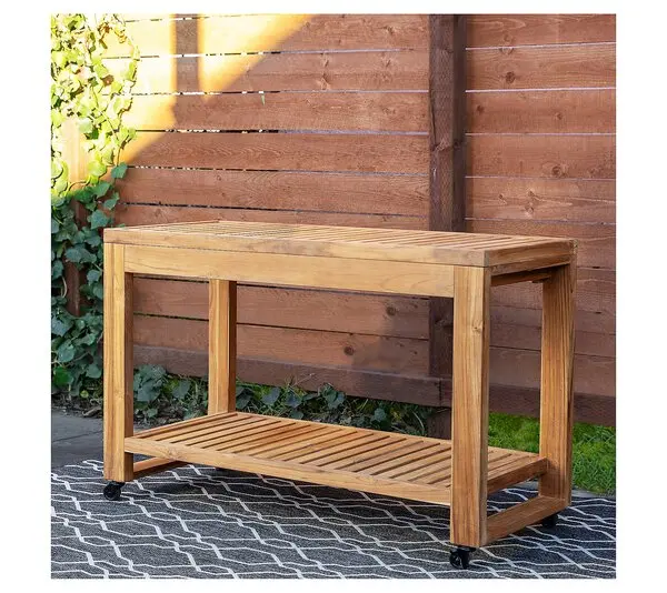 LINON Home Teak Cannon Island