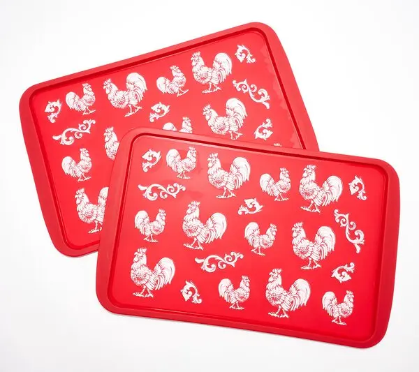 TEMP-TATIONS Set Of 2 Silicone Baking Boards