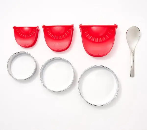 COOKING LIGHT 7-piece Empanada & Dumpling Press Kit
