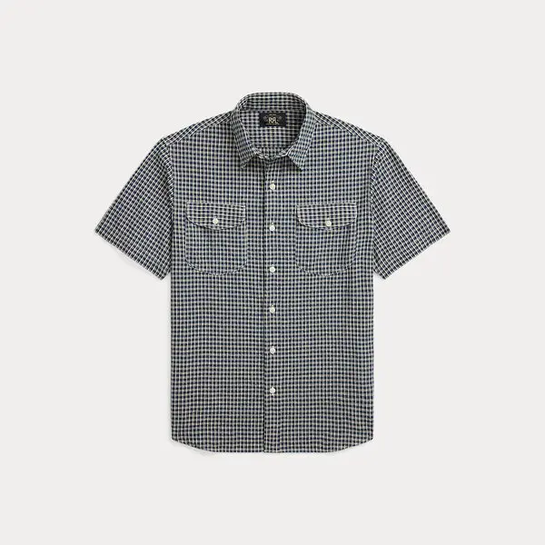 Ralph Lauren Indigo Checked Seersucker Workshirt