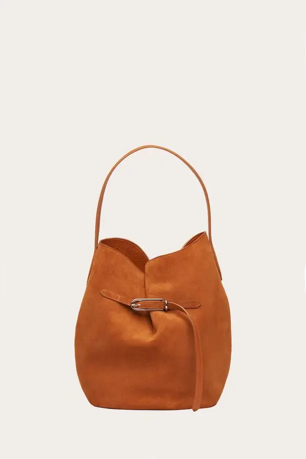 LIFFNER Belted Bucket Bag - Brown