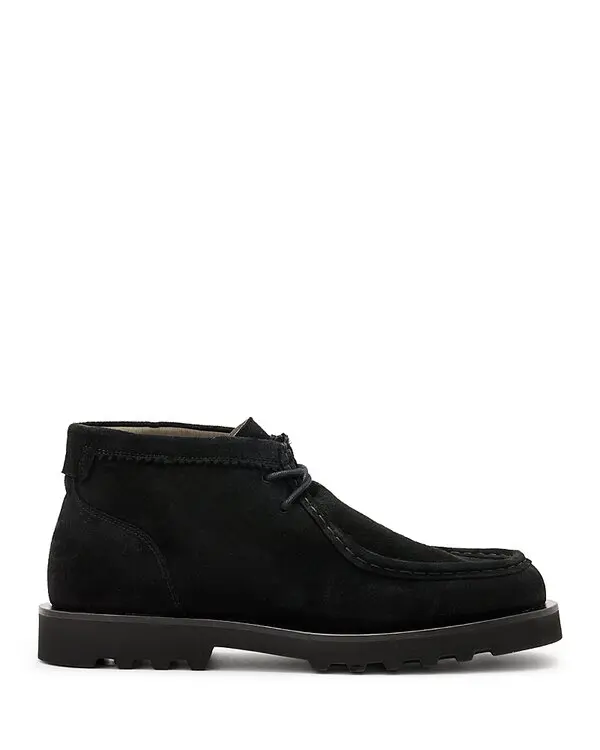 All Saints Skiff Apron Toe Lace-up Chukka Boots - Black