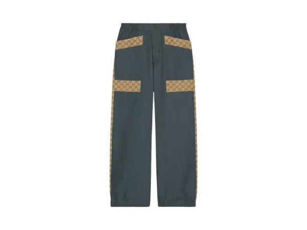 Gucci Gg Cotton Canvas Trousers