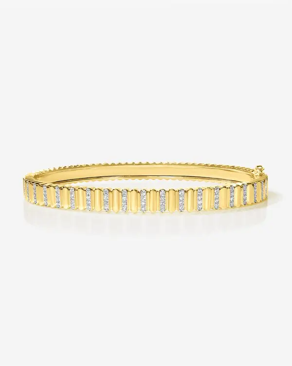 Ring Concierge Ribbed Diamond Bangle