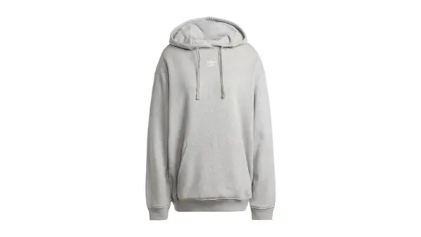 Adidas Essentials Loose French Terry Hoodie - Medium Grey Heather