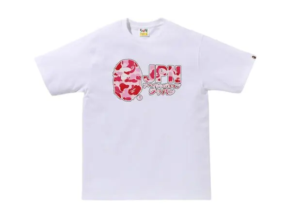 BAPE Abc Camo Jpn Katakana Tee Shirt - White