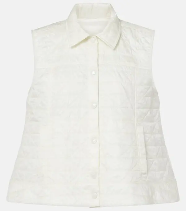 Moncler Vayres Quilted Vest - White