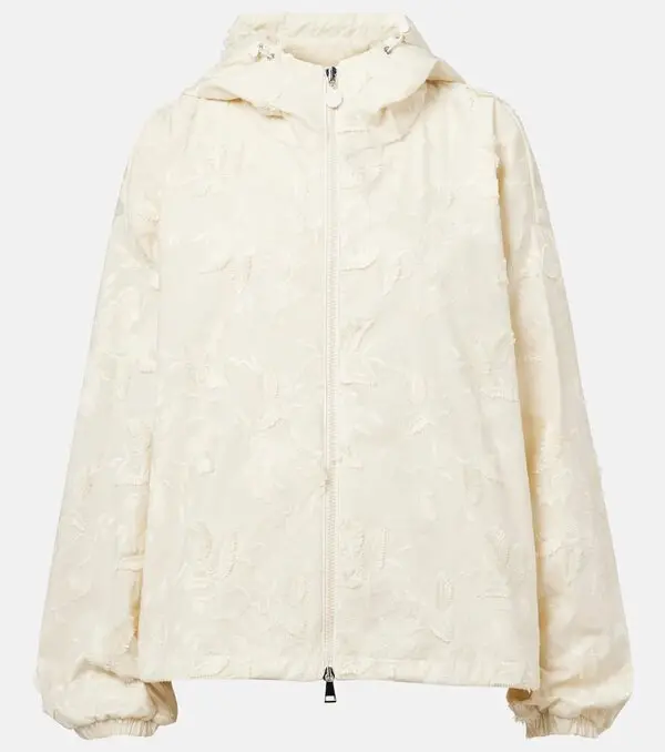 Moncler Charmeil Floral Embroidered Jacket - White