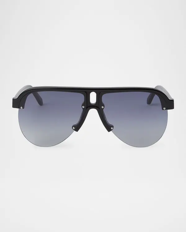 Palm Angels Trinity Aviator Sunglasses - 11008black Gradient Black