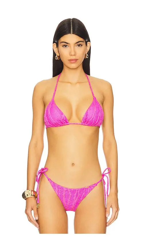 Luli Fama Seamless Triangle Bikini Top
