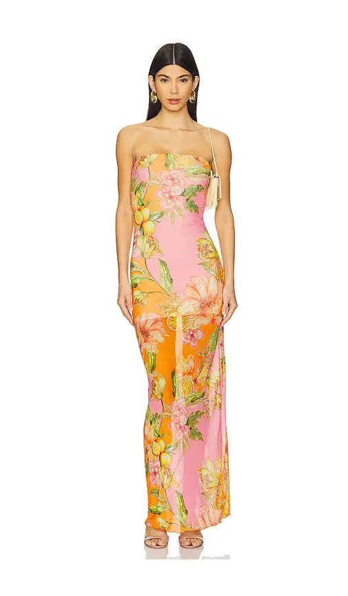 PQ Sofia Tube Dress - Clementine