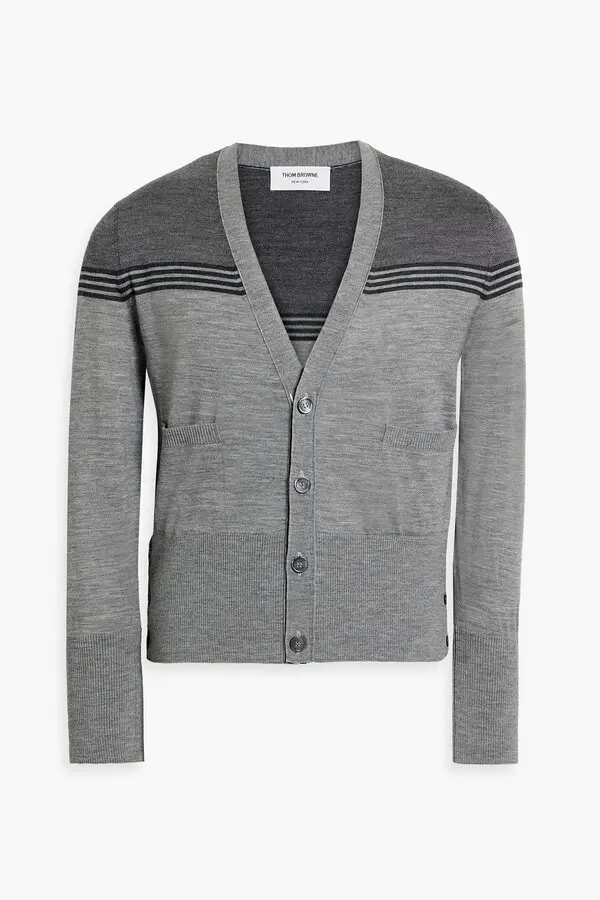 Thom Browne Striped Wool-blend Cardigan