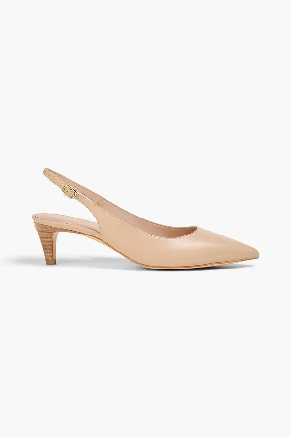 STUART WEITZMAN Mara Leather Slingback Pumps - Neutral